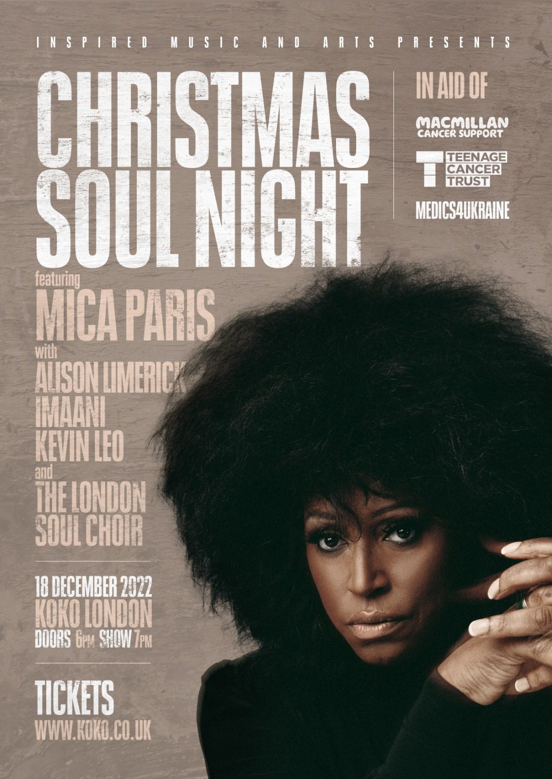 Mica Paris performs at Christmas Soul Night in London | MN2S